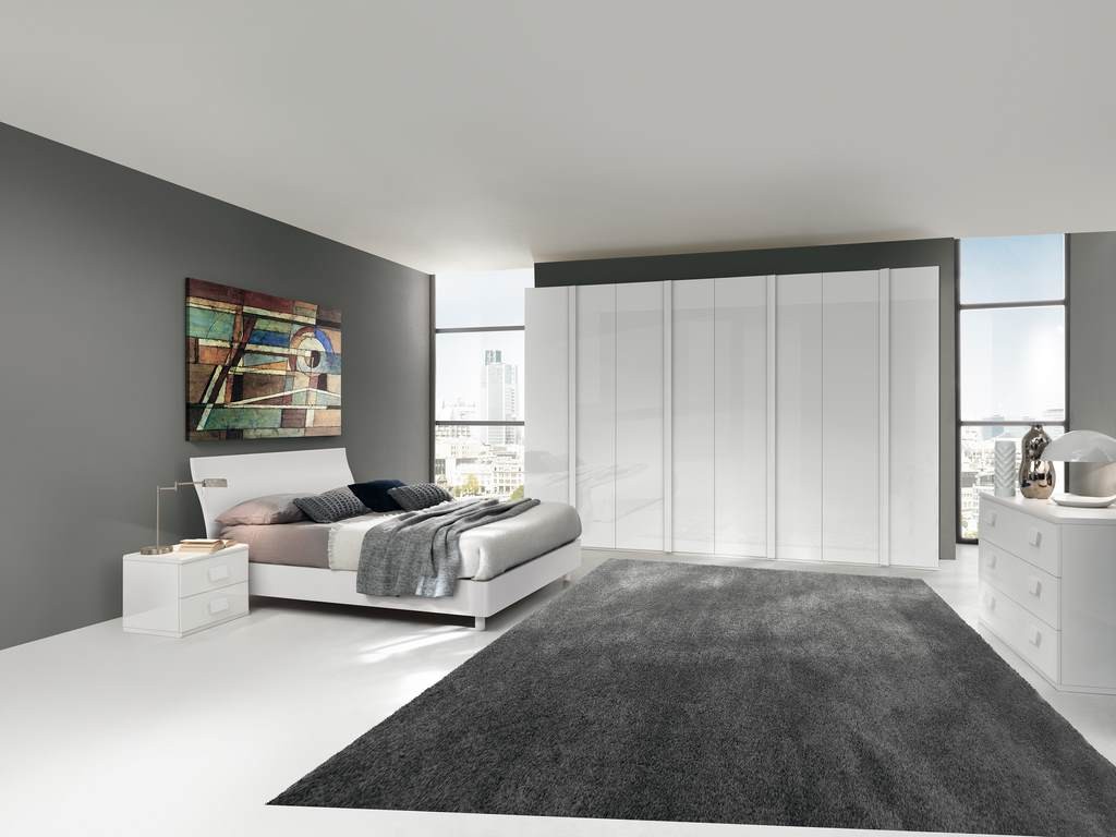 Camere da letto matrimoniali in larice bianco